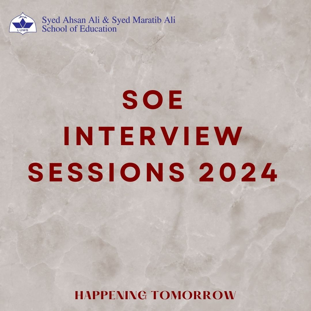 SOE Interview Sessions 2024 | School of Education SOE Interview Sessions 2024 | School of Education